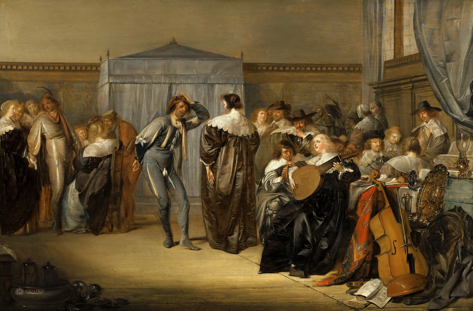 Merry Company with Masked Dancers, 1639 - Pieter Codde - WikiArt.org