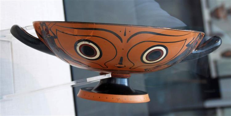 Dionysus Cup by Exekіas, c.530 BC - Ancient Greek Pottery - WikiArt.org