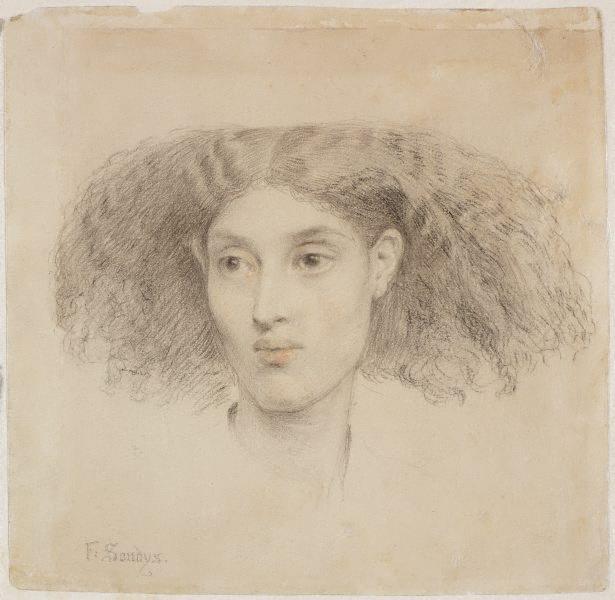 Study of the Head of a Young Mulatto Woman, 1859 - Frederick Sandys ...