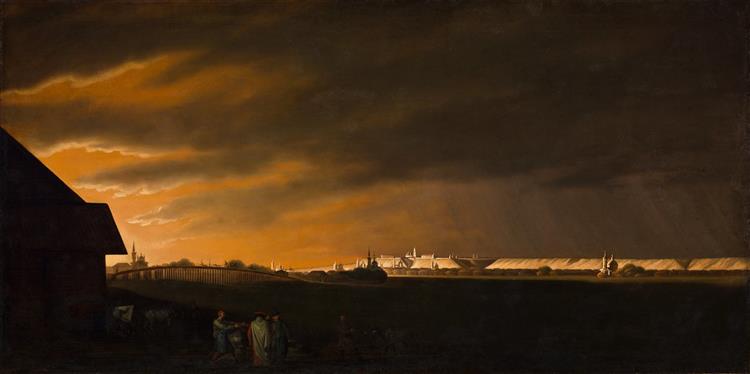 Sunset over Tobolsk - Jan Damel - WikiArt.org