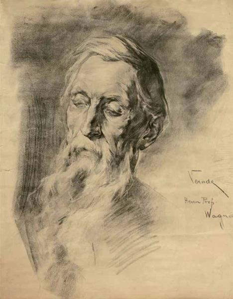 Portrait of Professor Alexander von Wagner, c.1886 - Umberto Veruda ...