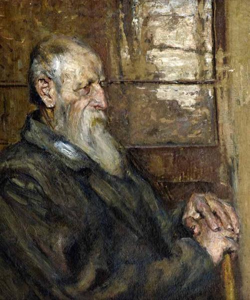 Portrait of an old man from the "Institute of the Poor", c.1887 ...
