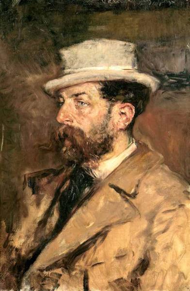 Portrait of the painter Pietro Fragiacomo, c.1890 - Umberto Veruda ...