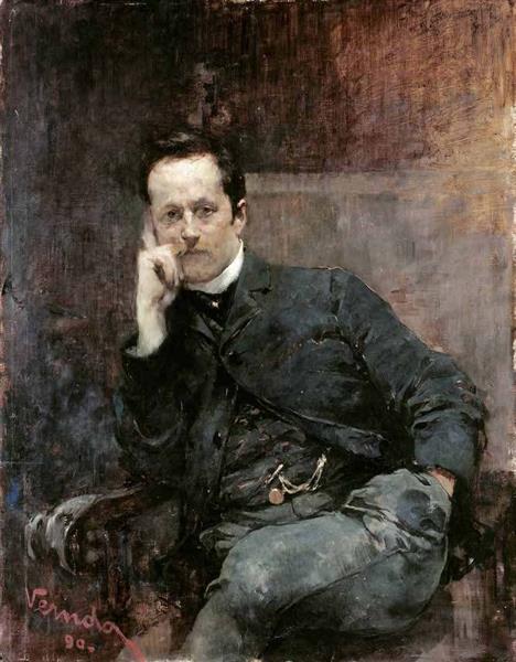 Portrait of Pietro Anastasio, 1890 - Umberto Veruda - WikiArt.org