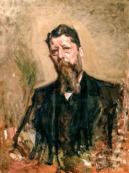 Portrait of the painter Eugenio Scomparini, c.1895 - Umberto Veruda ...
