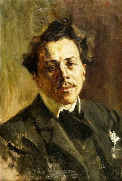 Portrait of the painter Ugo Flumiani, c.1900 - Umberto Veruda - WikiArt.org