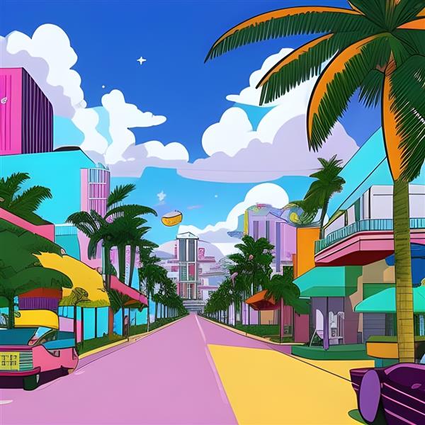 Miami Beach, 2023 - ILYA CHERVONY - WikiArt.org