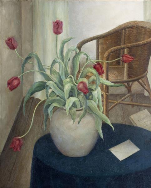 Still Life with Tulips, 1932 - Nola Hatterman - WikiArt.org