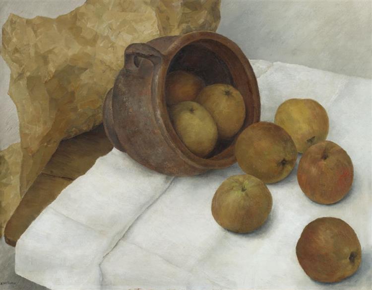 Still Life with Apples, 1941 - Nola Hatterman - WikiArt.org