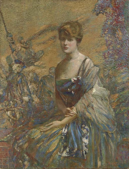 Lady in Blue - Robert Lewis Reid - WikiArt.org