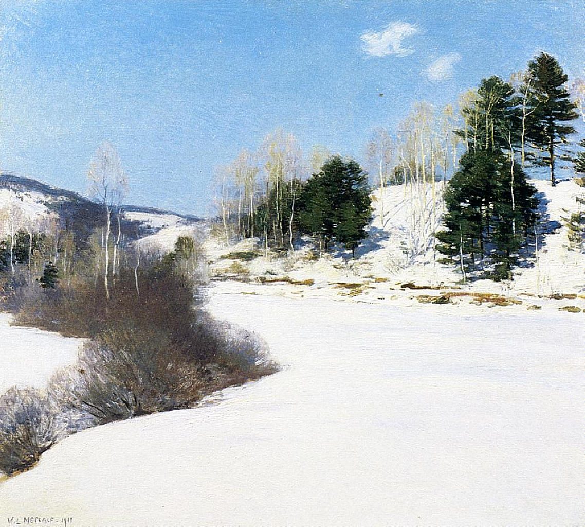 Hush of Winter, 1911 - Willard Metcalf - WikiArt.org