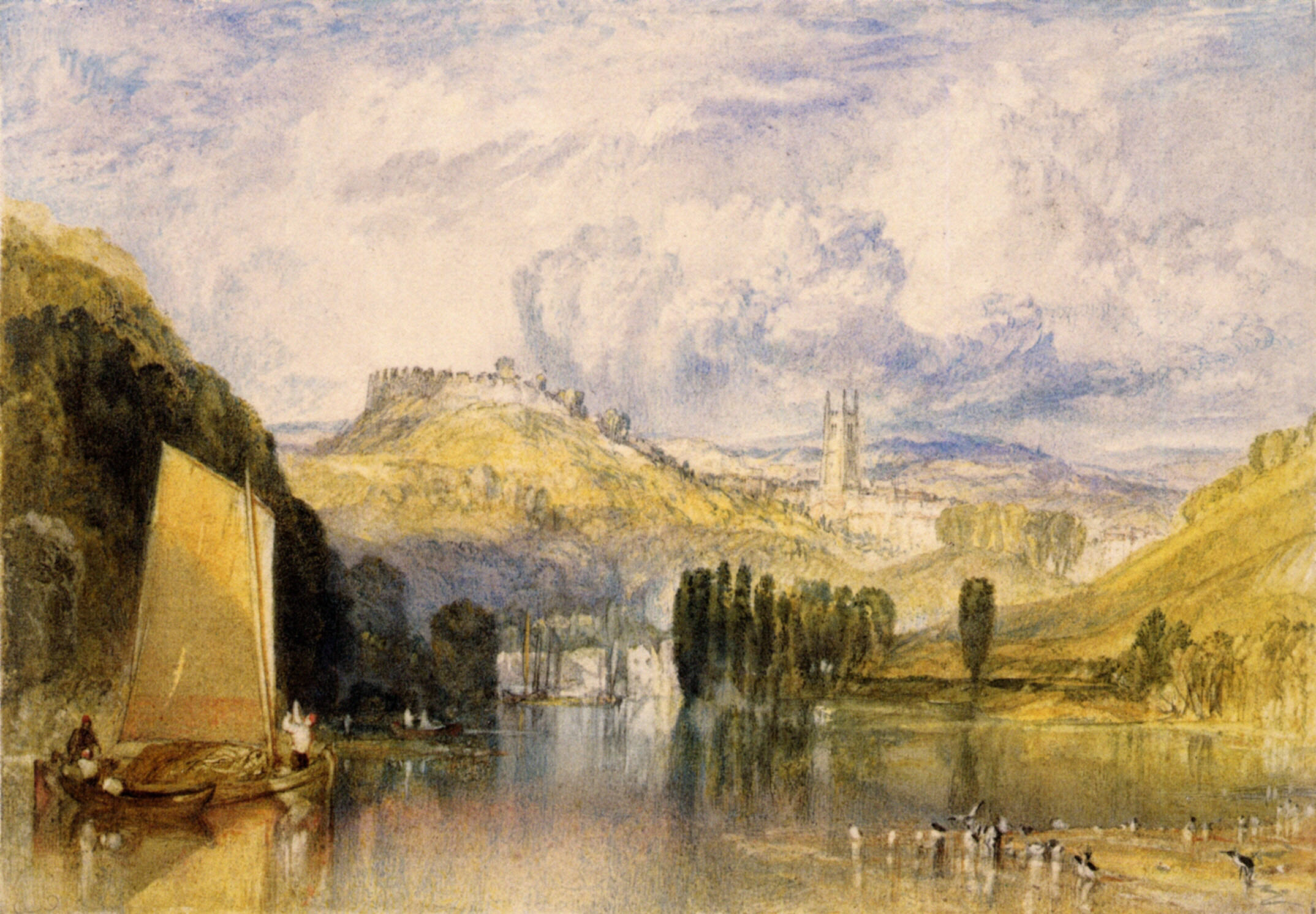 Totnes, in the River Dart - William Turner - WikiArt.org
